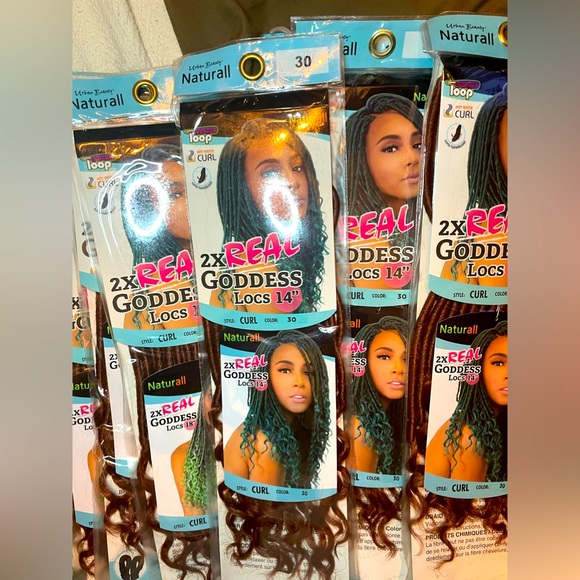 2x Real Goddess Locs | Hair | Crochet 4 Goddess Locs Bundles 8 Packages ...
